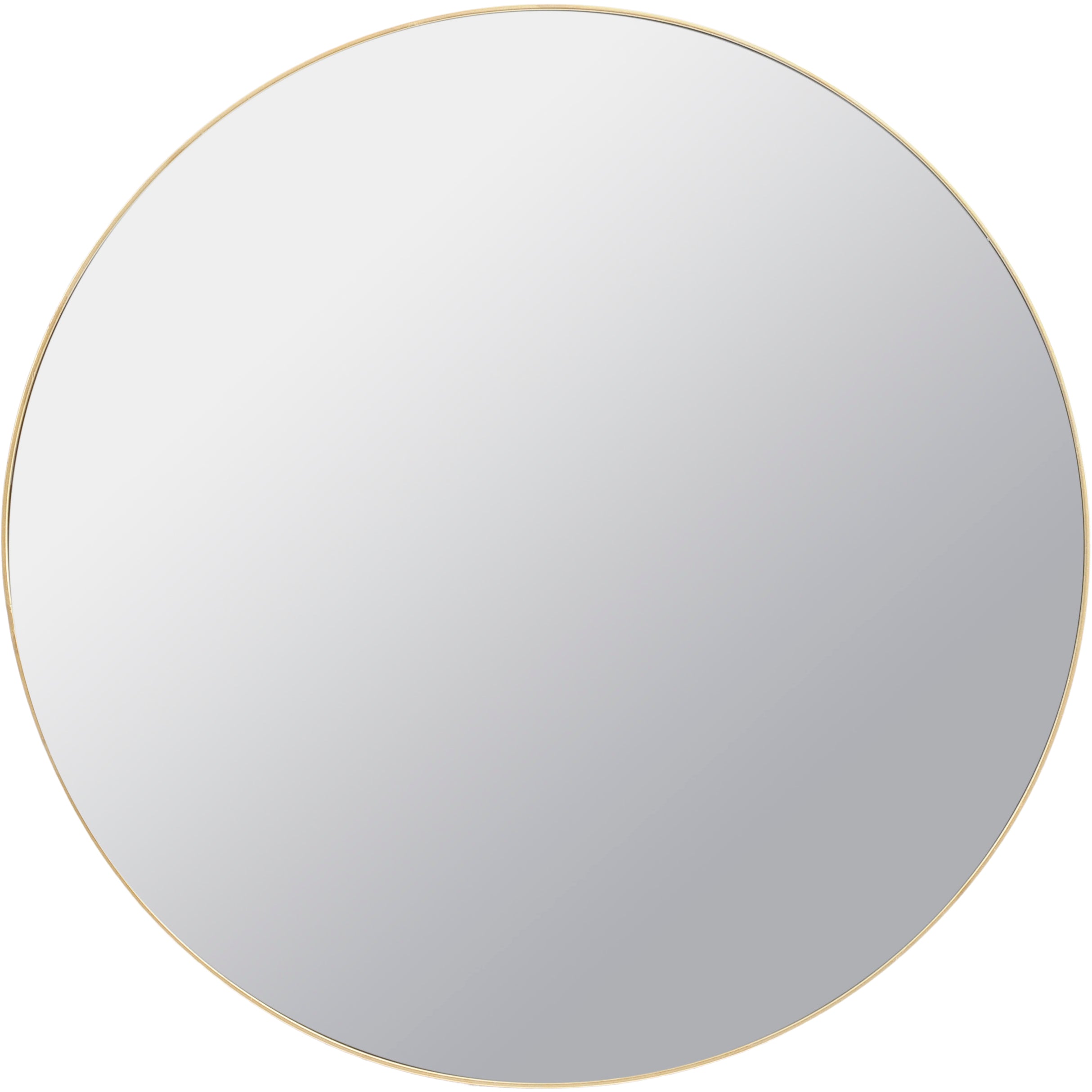 Round Mirror with Slim Gold Frame – Meadow Lane