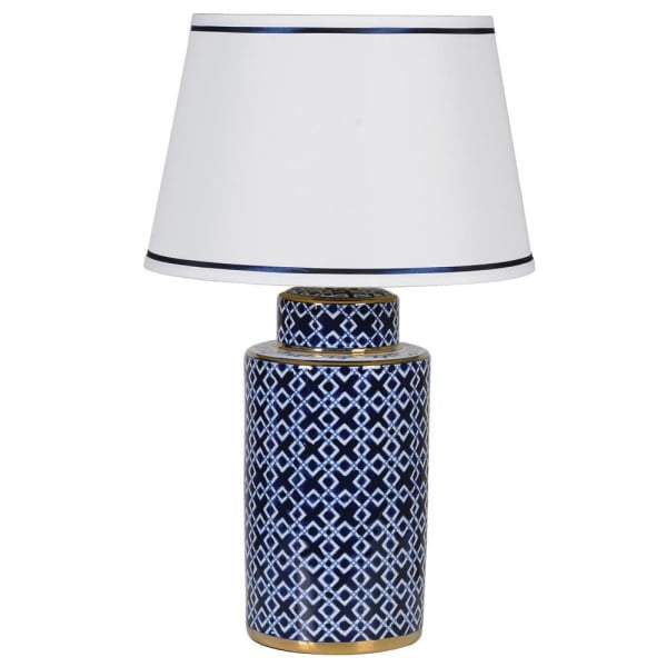 Maritime Blue Gold Table Lamp – Meadow Lane